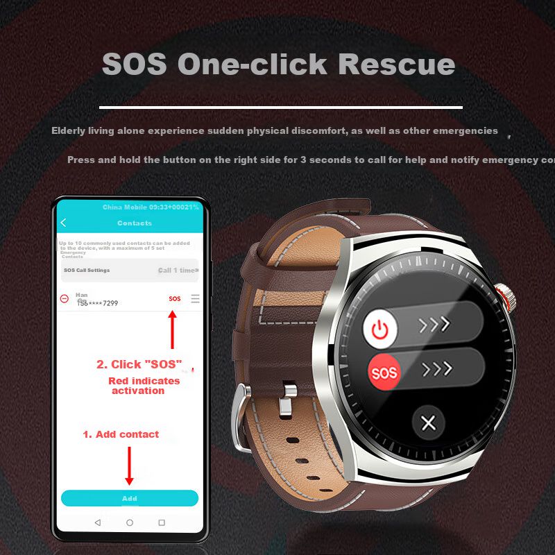 Smartwatch DOCTOR GEORGE Blue Earth 80