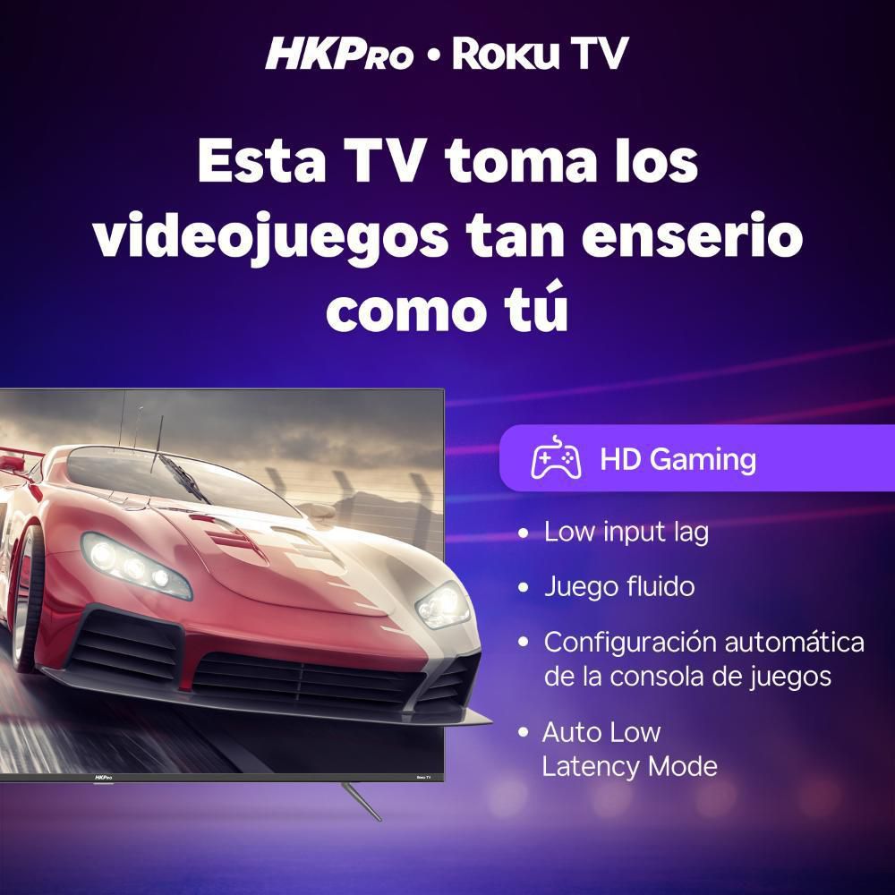 Pantalla LED HKPRO Roku TV 43 Pulgadas FHD