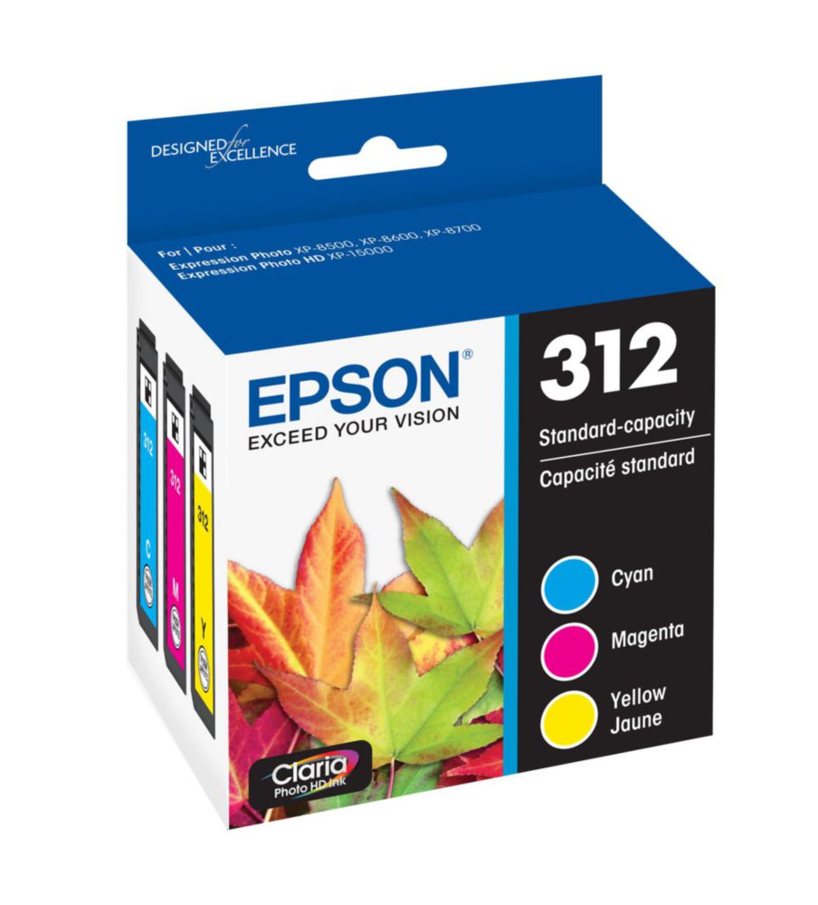 Cartucho de tinta Epson 312 Claria Photo HD de capacidad estándar