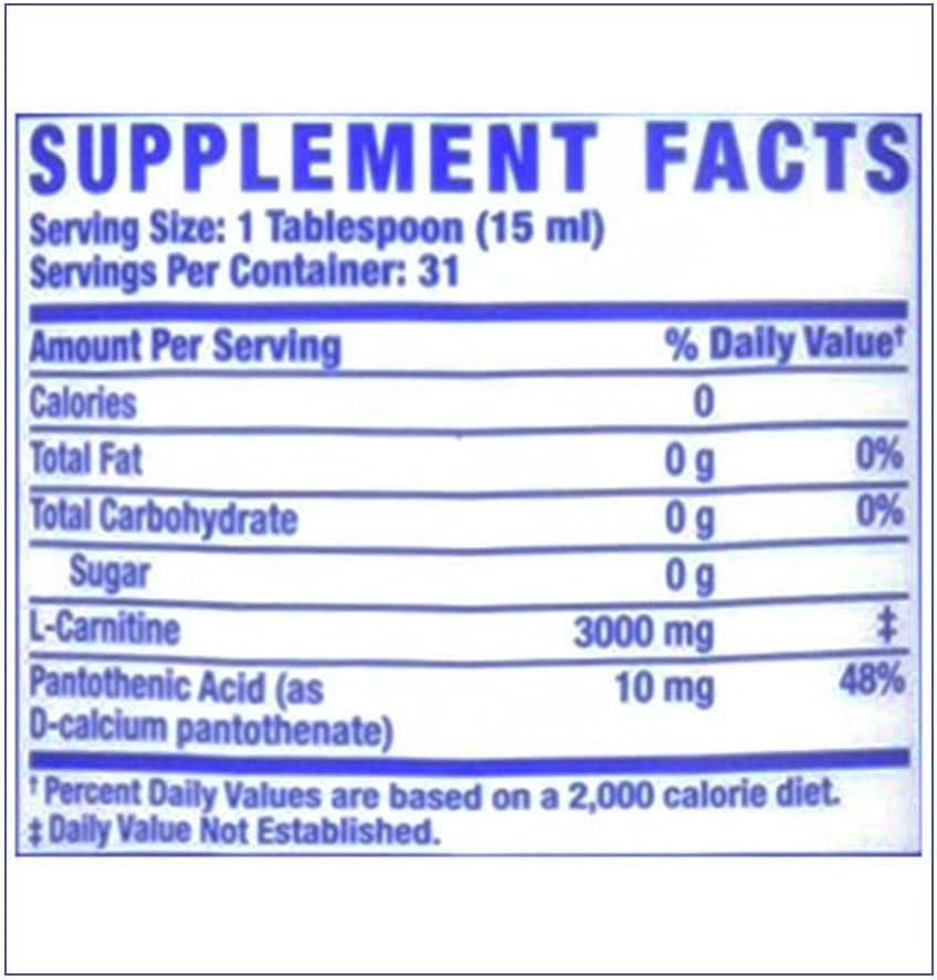 Suplemento Ronnie Coleman L-Carnitine XS 3000 Blue Razz 473 ml