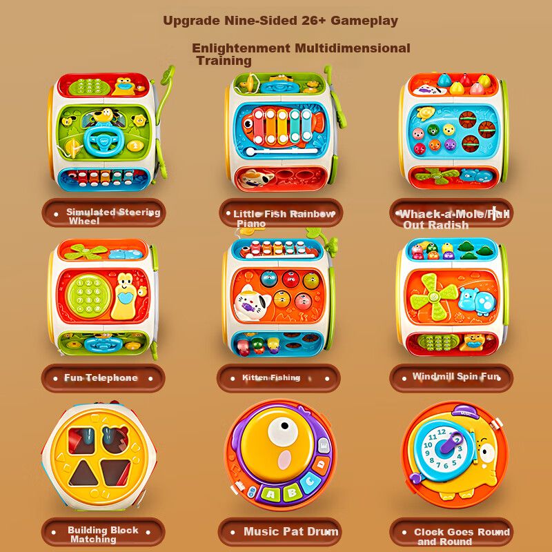 Cubo Educativo Kaka Bear Modelo Nueve Caras