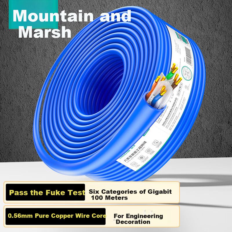 Cable Ethernet SAMZHE CAT6 UTP 100m Azul