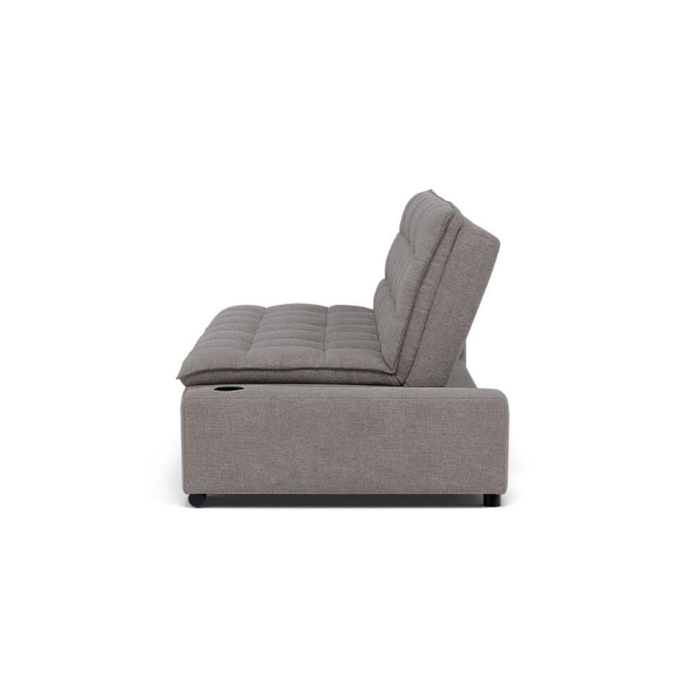 SOFA CAMA DAYTONA CON BRAZO 3 POSICIONES COLOR GRIS