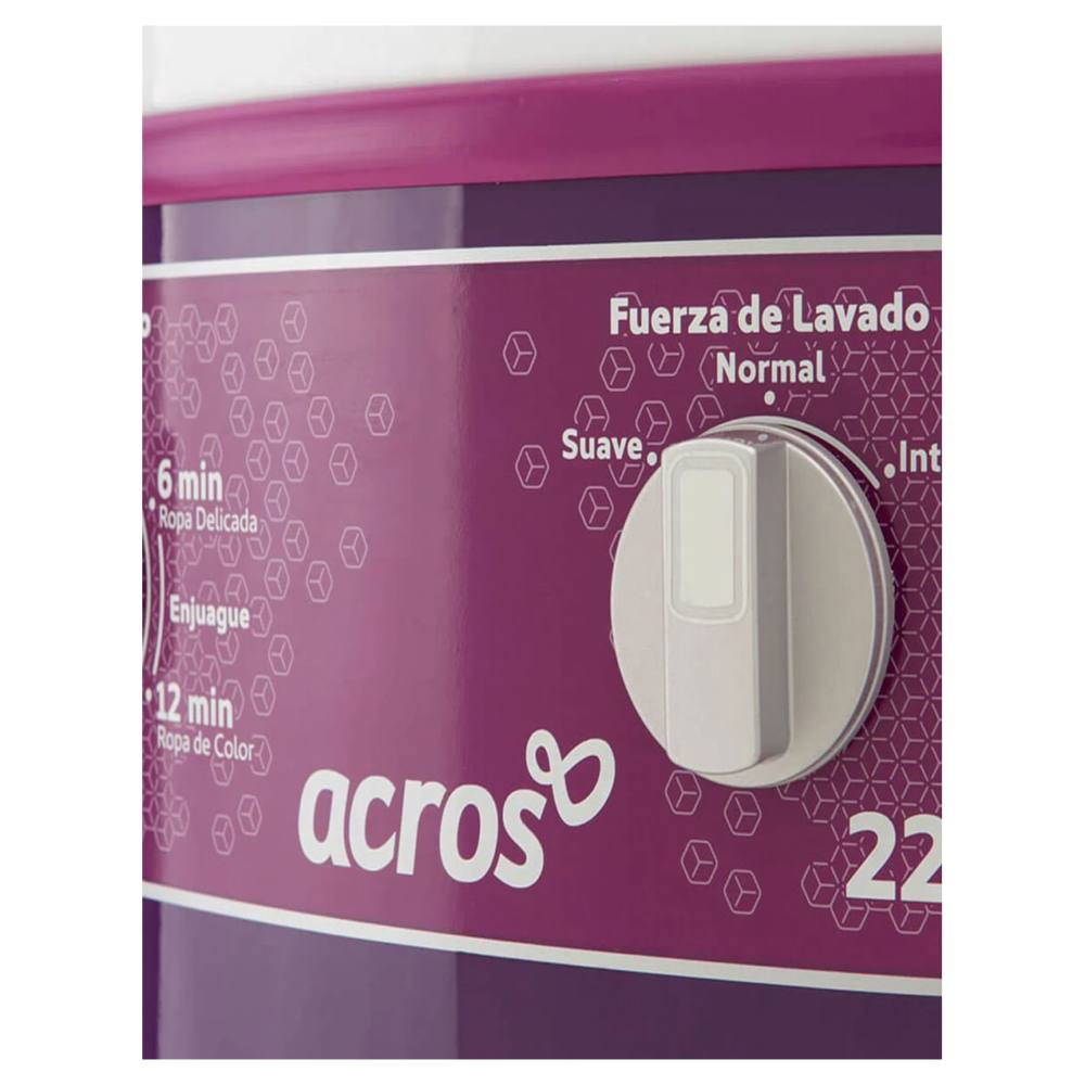 LAVADORA ACROS 22KG MORADA | Elektra tienda en línea México