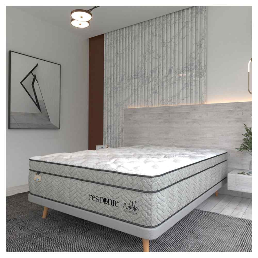 Colchón Restonic Queen Size Mega Colchoneta Sensación Memory Confort