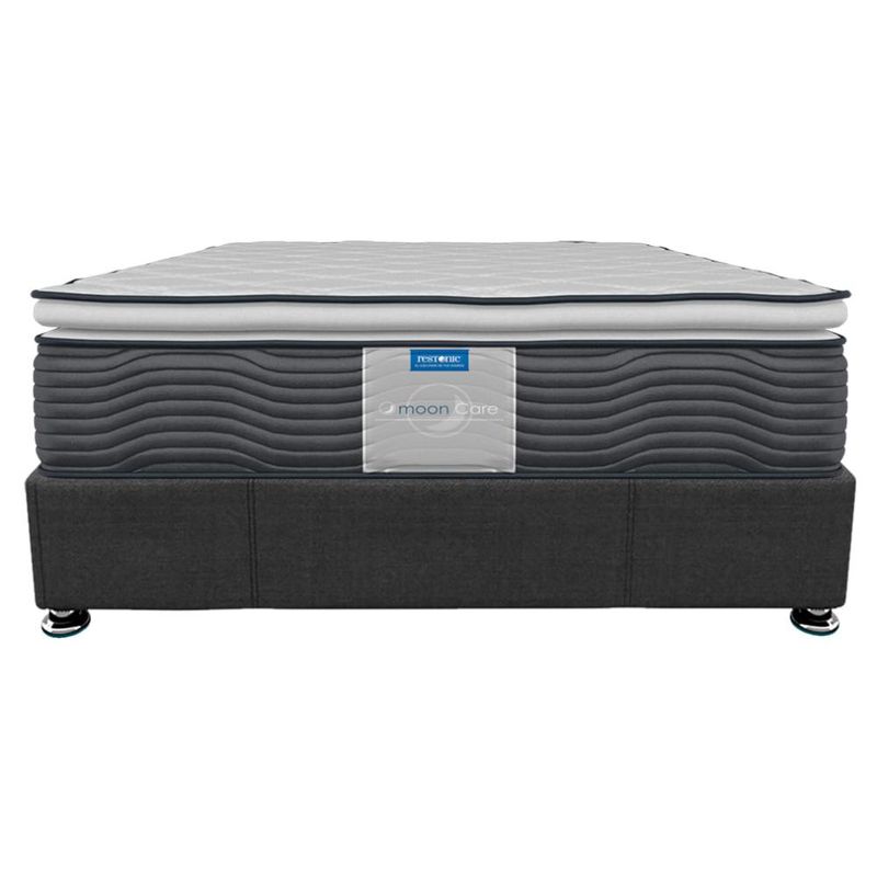 Colchón Restonic King Size Mooncare Ortopédico Antiestrés Box Gris