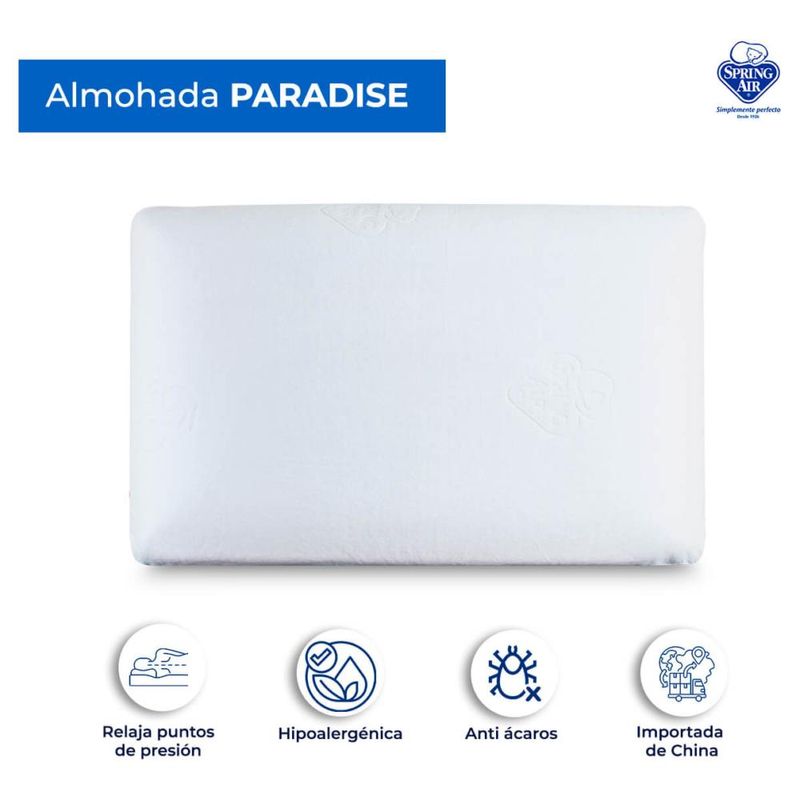 Almohada Spring Air Memory Foam Paradise Almohada Spring Air Memory Foam Paradise