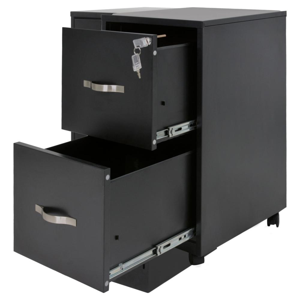 Archivero Metálico 2 Gavetas Carta Para Oficina Ruedas 360 grados