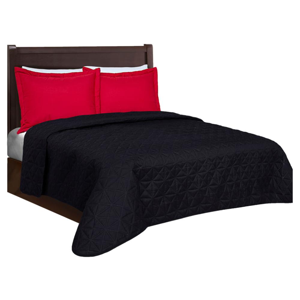 Edredón Ligero King Size Negro Montecarlo Dos Vistas