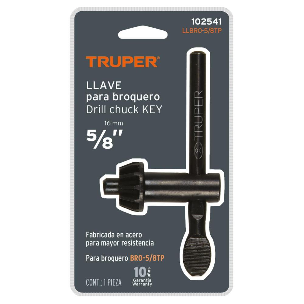 Llave para broquero 5/8" para taladro de piso, Truper