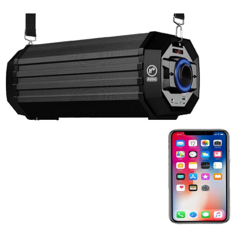 Bocina Portatil Uso Rudo Bluetooth Micrófono Sd Aux Hf-b2000