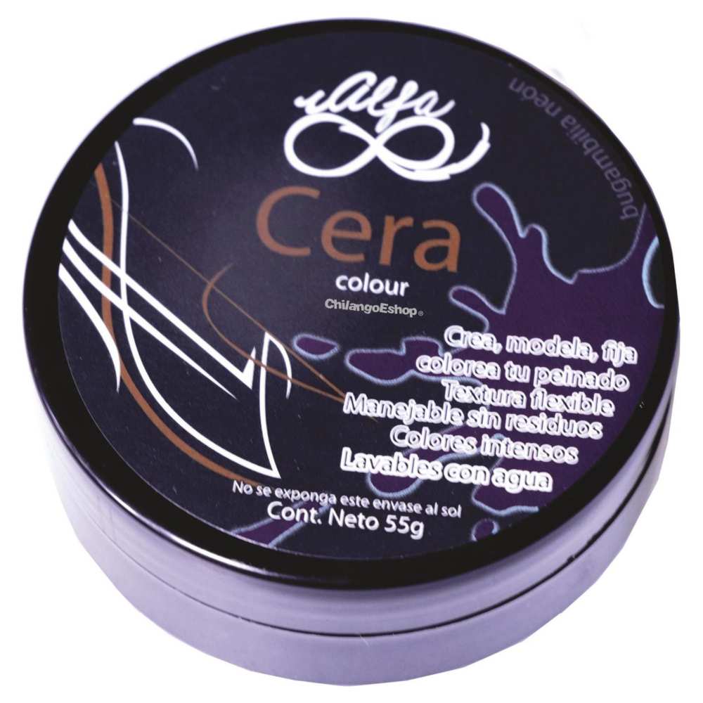 CERA MORADA NEON PARA CABELLO BARBA Y BIGOTE