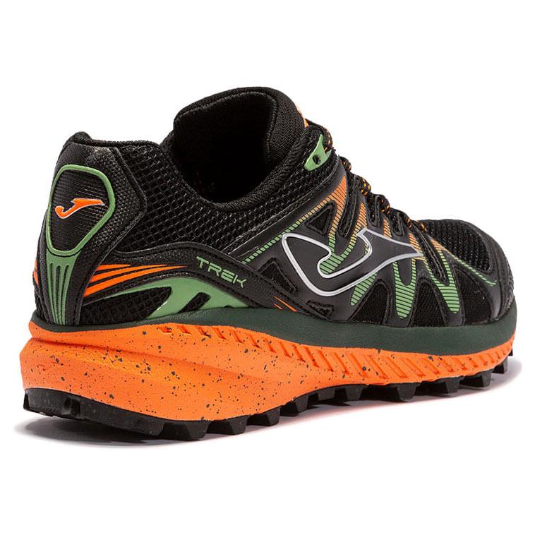 Tenis Joma Trail Running Trek 2231 Hombre Negro/Naranja