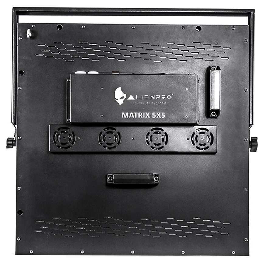 Cabeza móvil Matrix 5x5 12W RGBW 4 en 1 350W Stagepro LCD