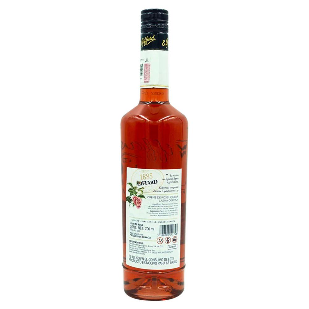 Pack de 12 Licor Giffard Creme de Pamplemousse Rose 700 ml