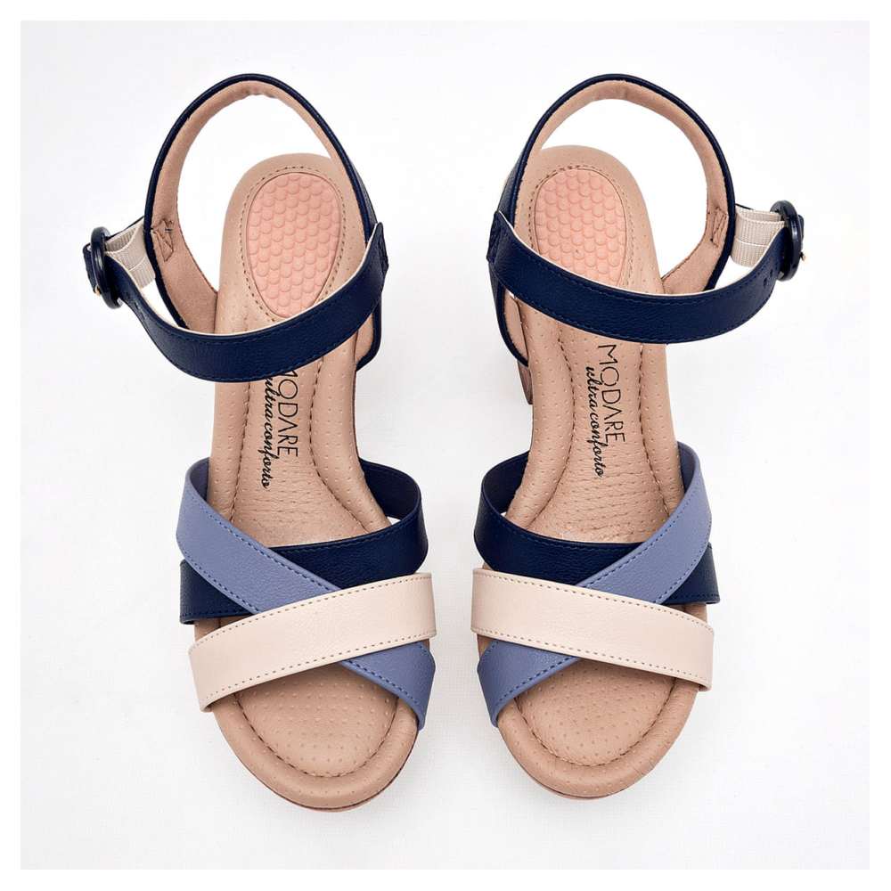 Modare Zapatos para mujer marino azul beige, código 124681-E