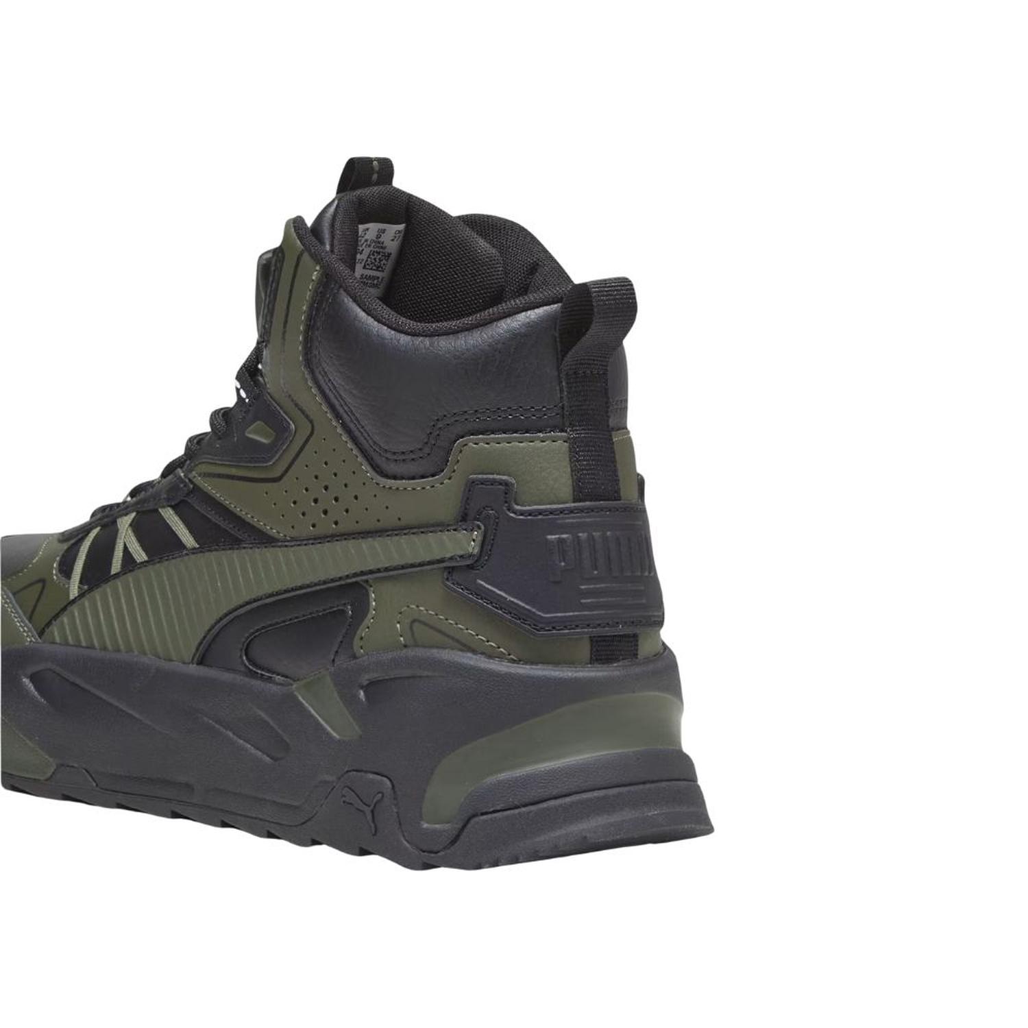 Botas Puma Trinity Mid Hybrid Leather Hombre Casual Verde