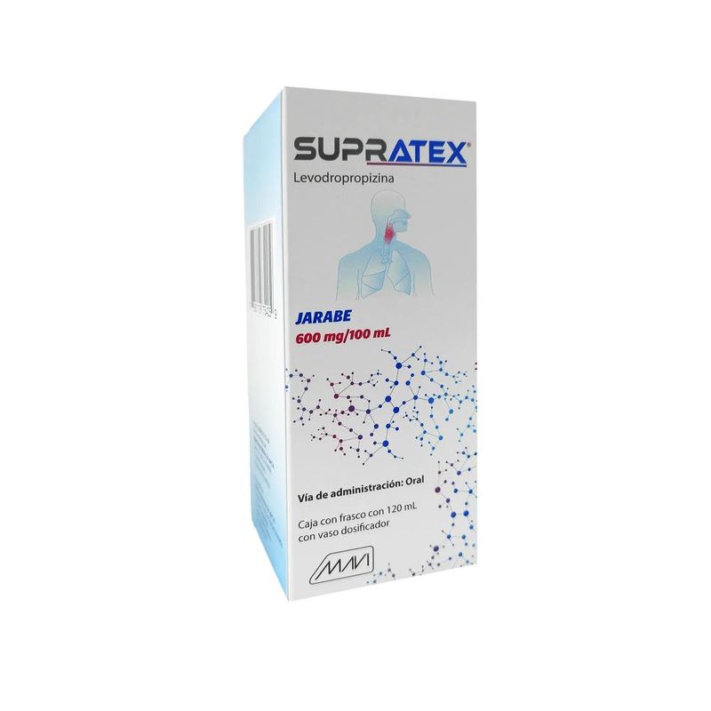 SUPRATEX LEVODROPROPIZINA 600 MG/100 ML Jarabe