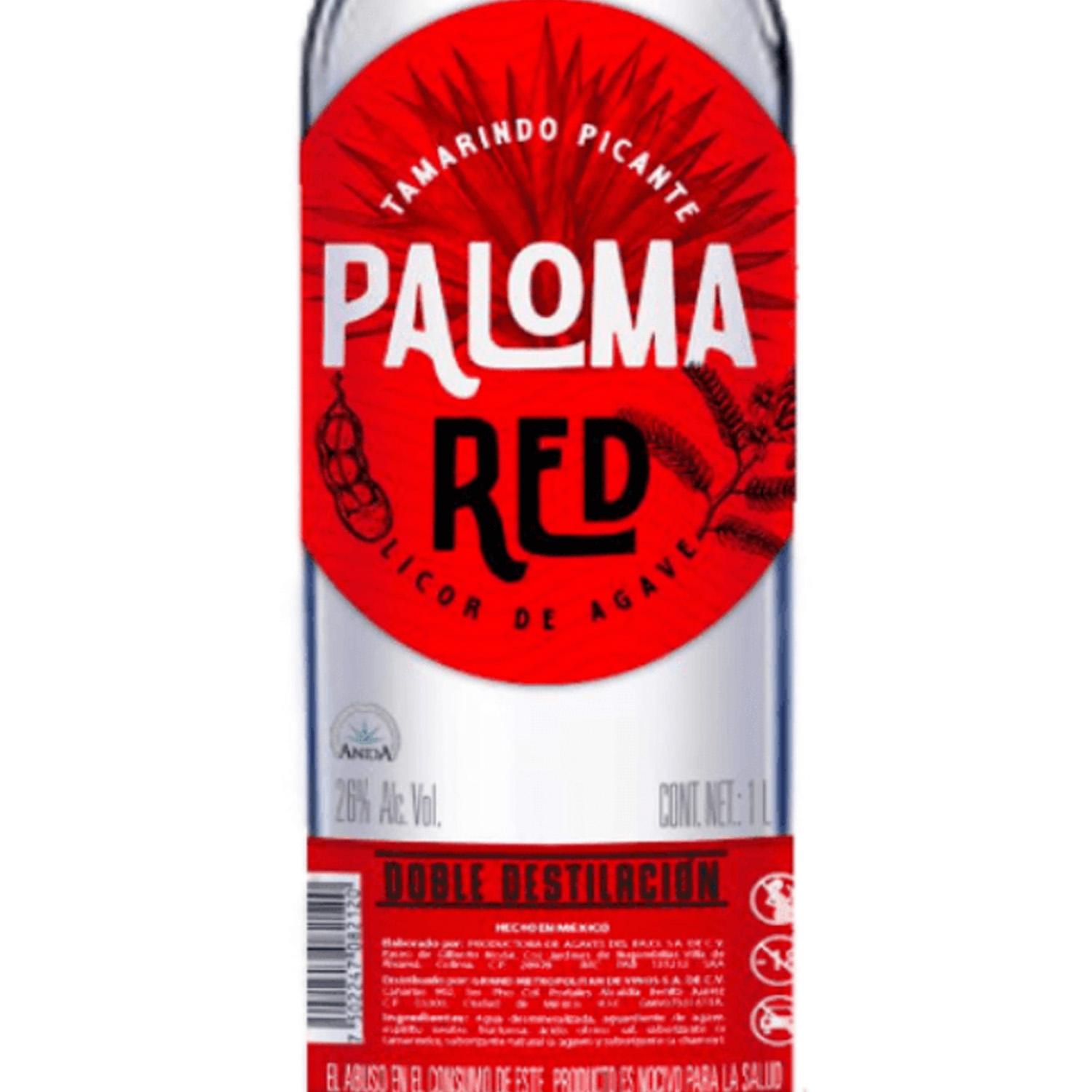 Pack de 2 Licor De Agave Paloma Red Tamarindo Picante 1 L