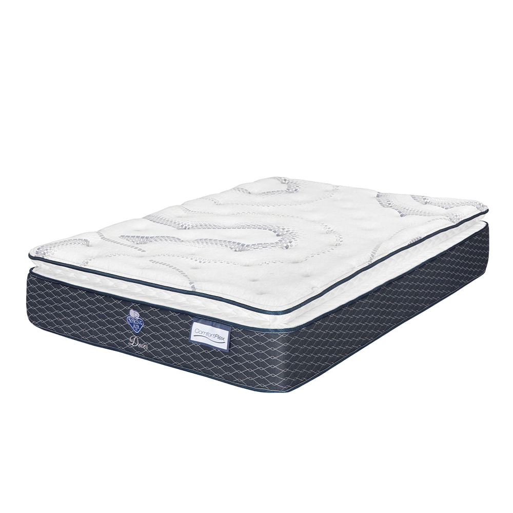 Colchón Matrimonial Spring Air Dover + Almohadas Oso + Sabanas RGH